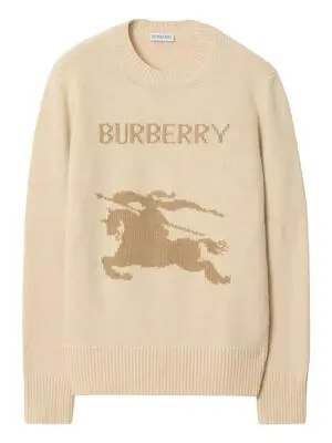 Burberry Wool-cashmere Ekd Sweater - Beige
