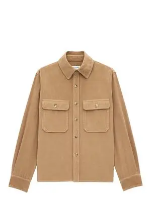 Saint Laurent Corduroy Overshirt - Brown