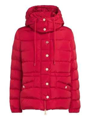 Max Mara Water-repellent Down Puffer Jacket - Red