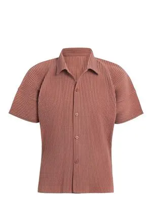 Issey Miyake Pleated Shirt - Red