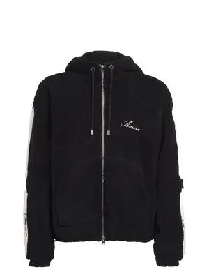 Amiri Fleece Bones Hoodie - Black