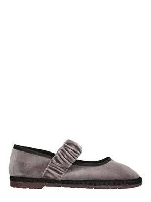 FLABELUS Velvet Mafalda Espadrilles - Grey
