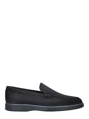 Magnanni Nubuck Leather Loafers - Navy