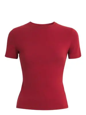 SKIMS Cotton Jersey T-shirt - Red