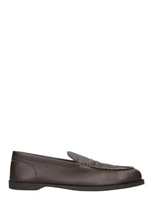John Lobb Leather Pace Loafers - Brown