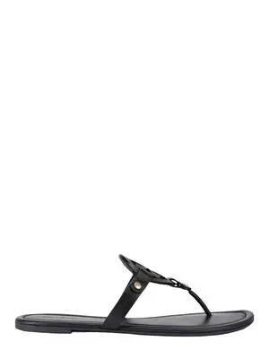 Tory Burch Miller Logo Sandals - Black