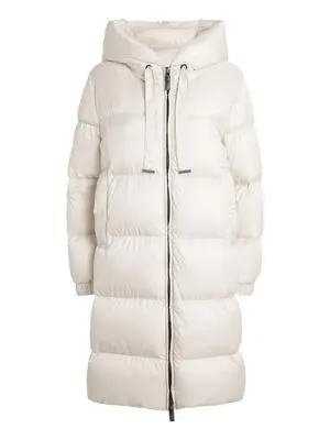 Max Mara The Cube Quilted Long Parka - White