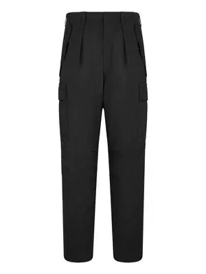 TOM FORD Virgin Wool-blend Cargo Trousers - Black