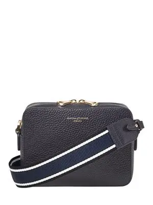 ASPINAL OF LONDON Leather Camera Bag - Navy