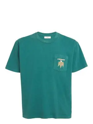 CHERRY LOS ANGELES Cotton Mojave Desert Print T-shirt - Green