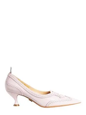 Thom Browne Patent Leather Wingtip Pumps - Pink