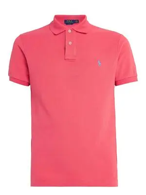 Polo Ralph Lauren Cotton Mesh Slim-fit Polo Shirt - Red