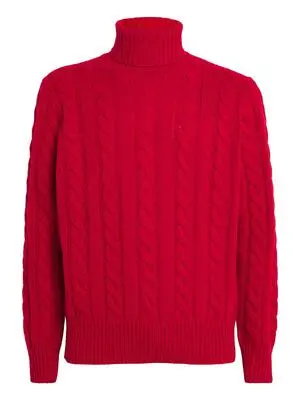 Polo Ralph Lauren Wool-cashmere Rollneck Sweater - Red