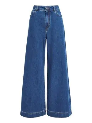 Max Mara Wide-leg Jeans - Blue