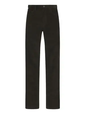 THE ROW Fred Cotton Corduroy Trousers - Brown