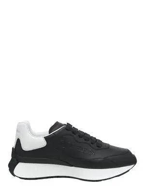 Alexander McQueen Leather Sprint Runner Sneakers - Black