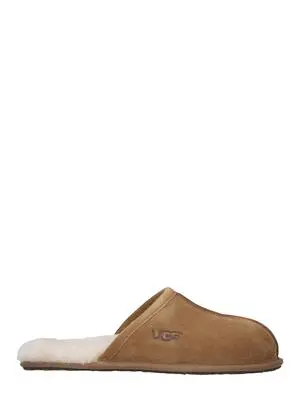 UGG Suede Scuff Slippers - Brown