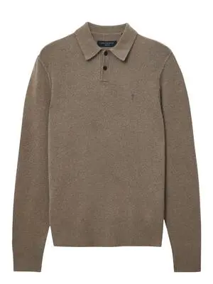 ALLSAINTS Statten Polo Sweater - Green