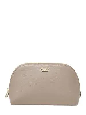 ASPINAL OF LONDON Small Leather Makeup Bag - Neutral