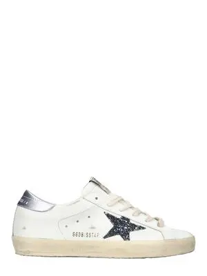 GOLDEN GOOSE Leather Super-star Sneakers - White