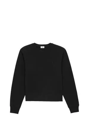 Saint Laurent Cotton Cassandre Sweatshirt - Black