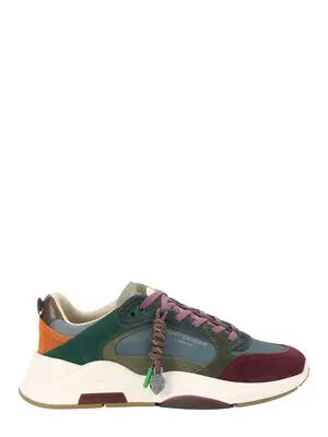 Kurt Geiger Leather Royston Sneakers - Burgundy