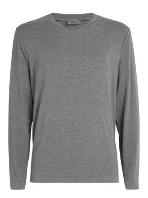 Hanro Casuals V-neck T-shirt - Grey