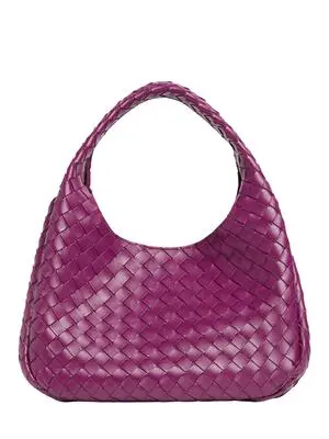 Bottega Veneta Medium Intrecciato Campana Shoulder Bag - Purple