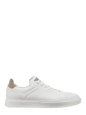 Brunello Cucinelli Calfskin Low-top Sneakers - White