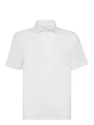 Brunello Cucinelli Cotton-jersey Polo Shirt - White