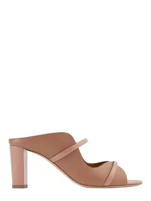 MALONE SOULIERS Norah Heeled Leather Sandals - Nude