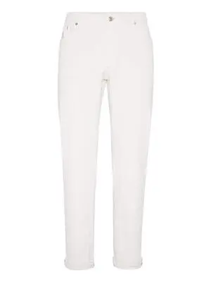 Brunello Cucinelli Comfort Straight-fit Jeans - White