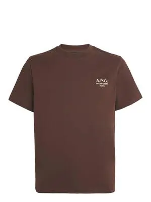 A.p.c. Cotton Logo T-shirt - Brown