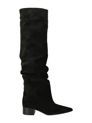 Khaite Suede Andee Over-the-knee Boots - Black