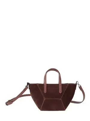 Brunello Cucinelli Mini Suede Bc Duo Tote Bag - Red