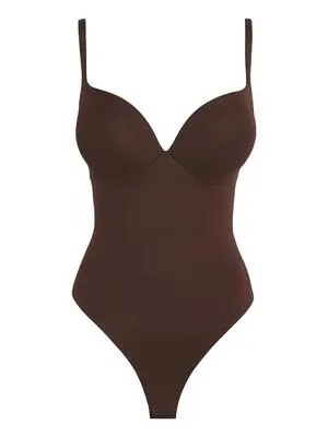 SKIMS Ultimate Body Thong Bodysuit - Brown