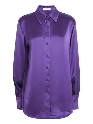 JOSEPH Satin Dieu Blouse - Purple