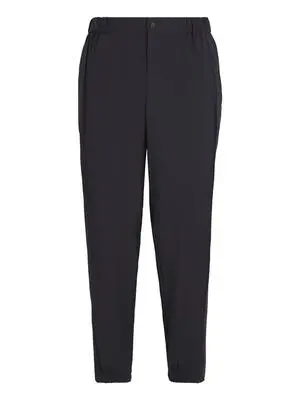 Emporio Armani Virgin Wool Cuffed Trousers - Blue