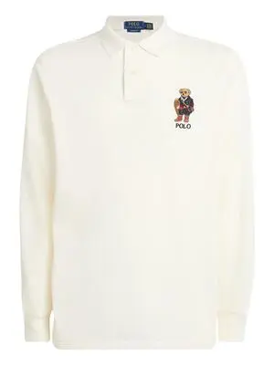 Polo Ralph Lauren Cotton Polo Bear Polo Shirt - Beige