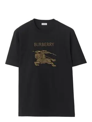 Burberry Cotton Ekd Slim T-shirt - Black