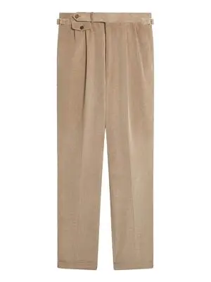 Dunhill Cotton-cashmere Corduroy Trousers - Beige