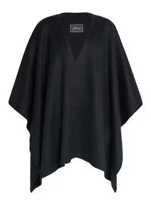 Brioni Cashmere Double-faced Cape - Black