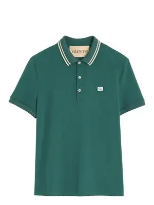 Valentino Garavani Vlogo Signature Polo Shirt - Green