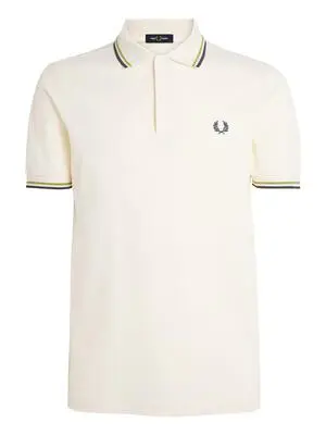 Fred Perry Twin Tipped Polo Shirt - White