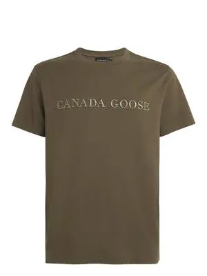 Canada Goose Cotton Embroidered Emerson T-shirt - Green