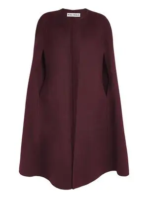 WOLK MORAIS Cashmere Monceau Cape - Burgundy