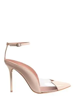 MALONE SOULIERS Leather Pumps With Ankle Strap - Pink