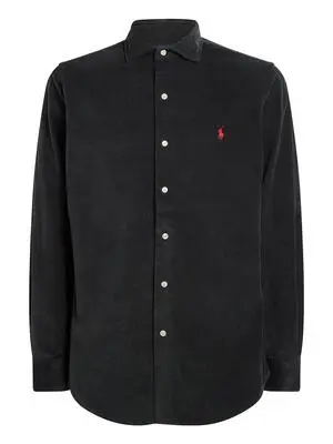 Polo Ralph Lauren Cotton Corduroy Logo Shirt - Black
