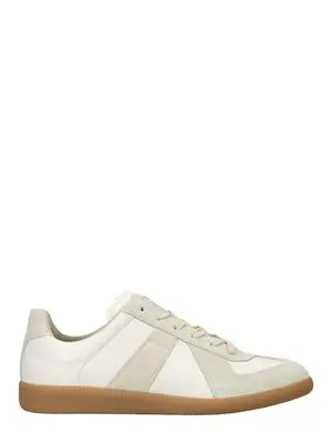 MAISON MARGIELA Leather-suede Replica Sneakers - Ivory
