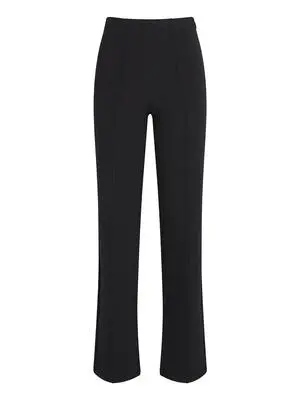SKIMS High-waist Pintuck Straight Leg Trousers - Black